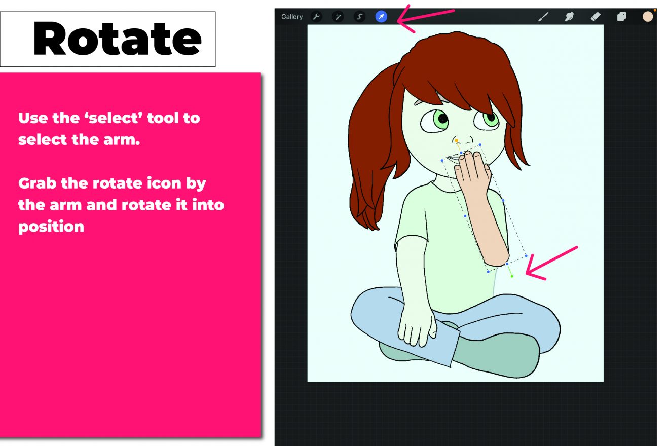 Tutorial -Rotate the Arm – DYO Clipart